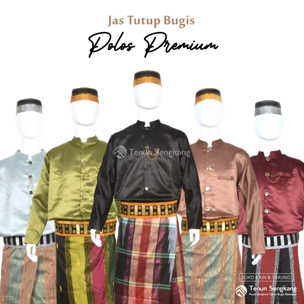 Jual Jas Tutup Adat Bugis Makassar Dewasa Premium - Tenun Sengkang JTP ...