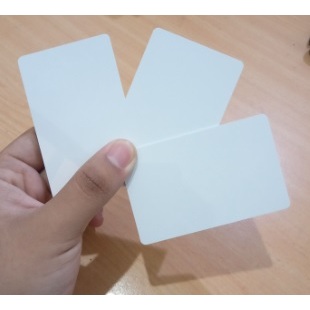 Jual BLANK ID CARD POLOS / Kartu Blank id Card Thermal PVC Card 0.8 mm ...