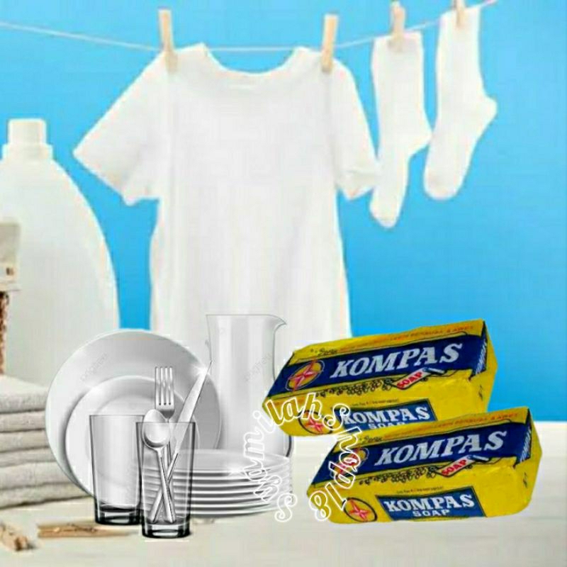 Jual SABUN BATANG KOMPAS 130 GR (SABUN JADUL SERBAGUNA) | Shopee Indonesia