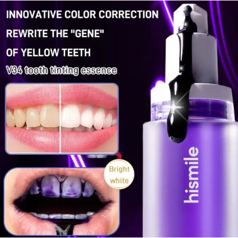 Jual (READY STOCK) TOOTHPASTE V34 HiSmile V34 color correcting serum ...