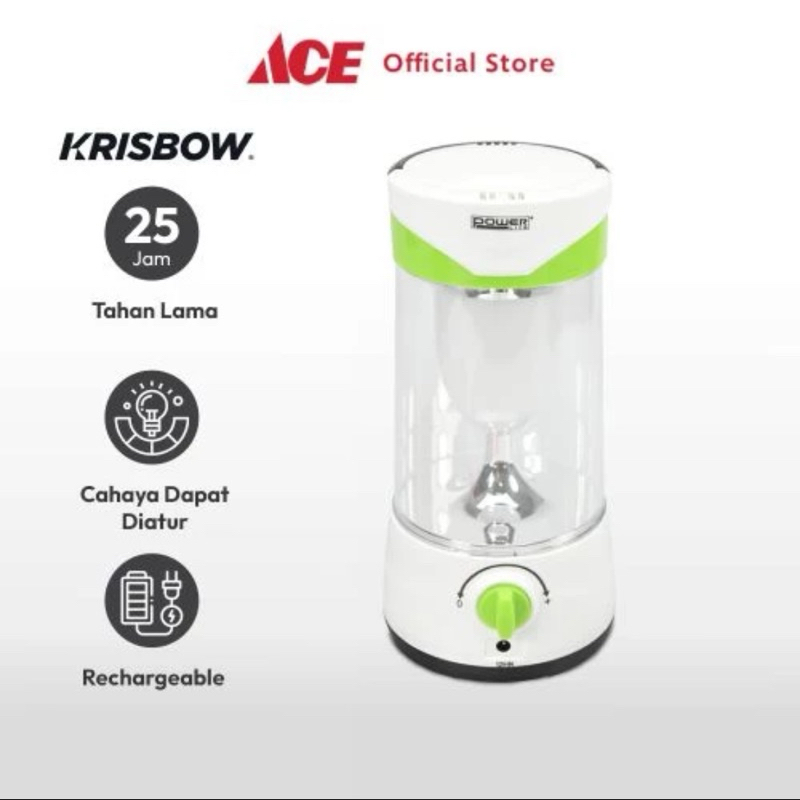 Jual ace krisbow powerlite lentera / lampu emergency | Shopee Indonesia