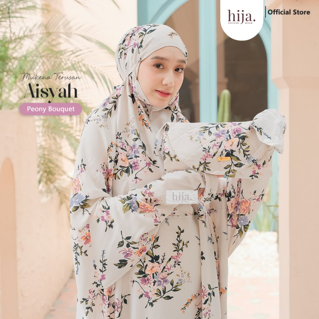 Jual Mukena Terusan Premium Motif Aesthetic Mukenah Terusan Travel ...