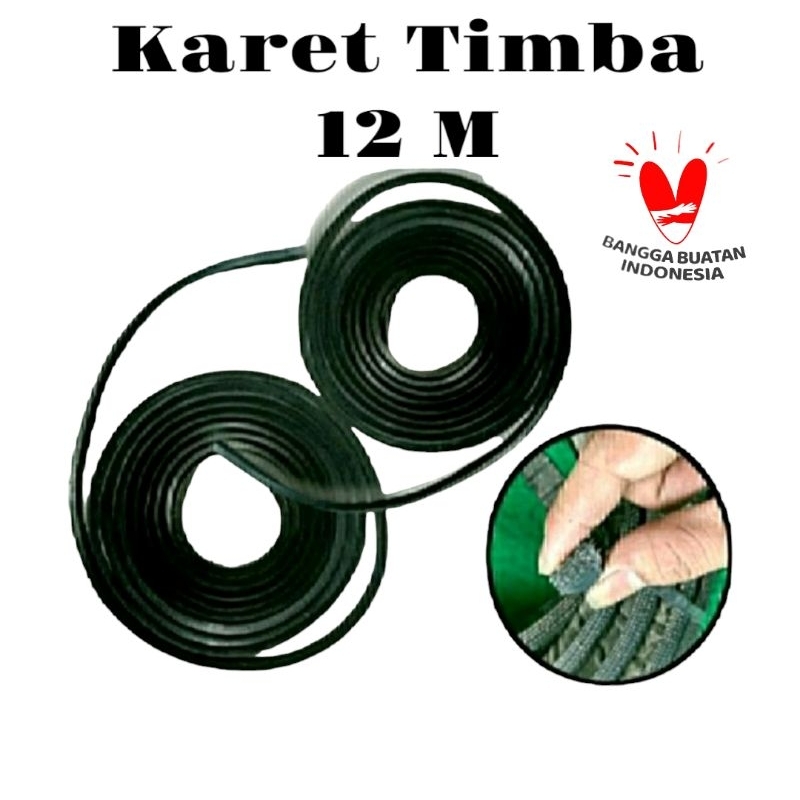 Jual Karet Timba Sumur 1 Rol 12 Meter Karet Kerekan Katrol Timbaan ...