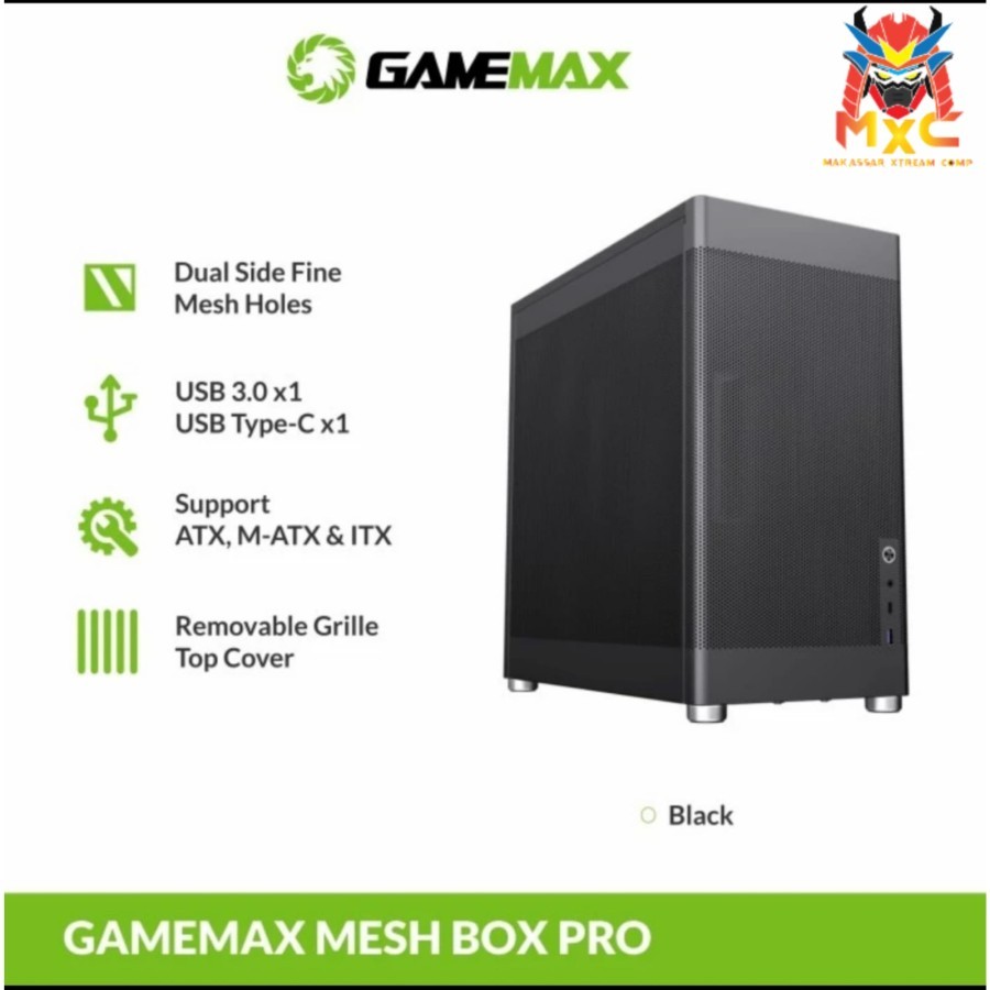 Jual CASING PC GAMING GAMEMAX MESH BOX PRO ATX | Shopee Indonesia