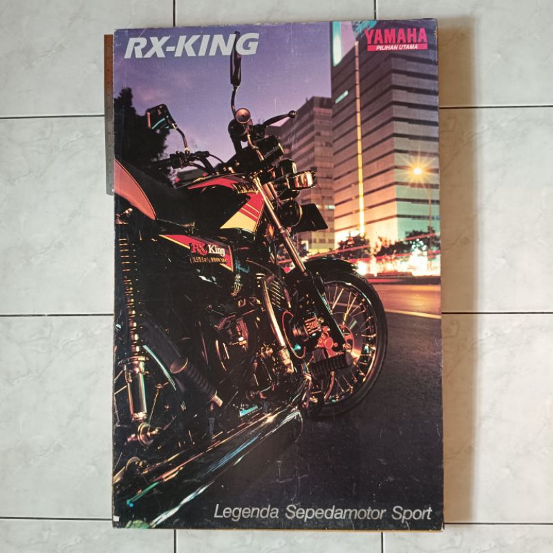 Jual Poster brosur katalog iklan jumbo jadul lawas ex dealer Yamaha RX King Cobra 1994 ORI ...