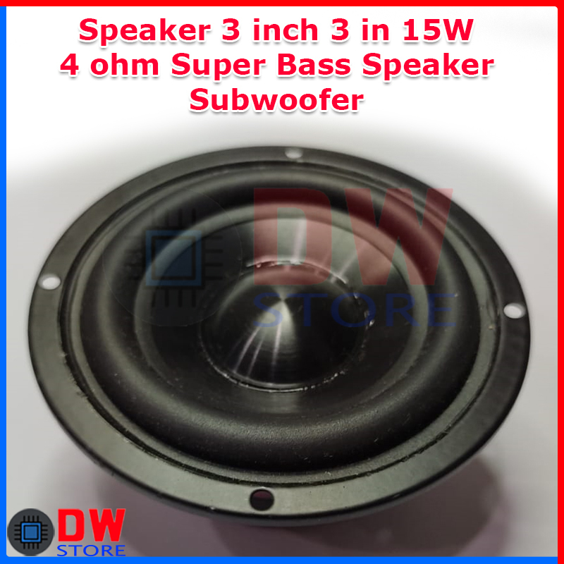Jual Speaker 3 inch 3in 3 in 15W 4 ohm Mega Super Bass Speaker ...