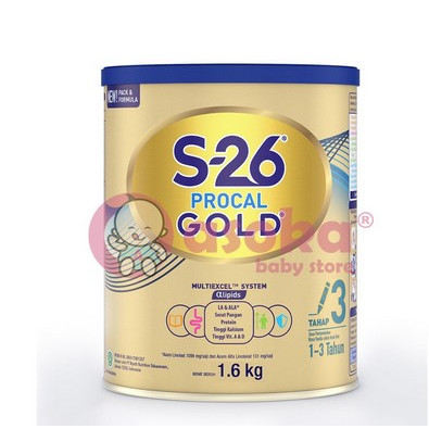 Jual Susu S26 Procal GOLD Vanila Tahap 3 Berat 1600 Gram | Shopee Indonesia