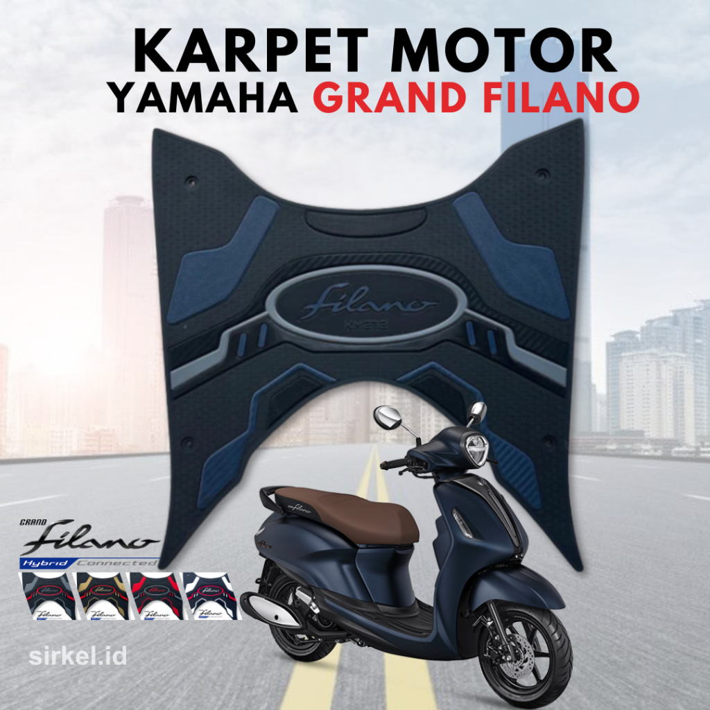 Jual karpet alas kaki motor yamaha grand filano - bahan karet premium ...