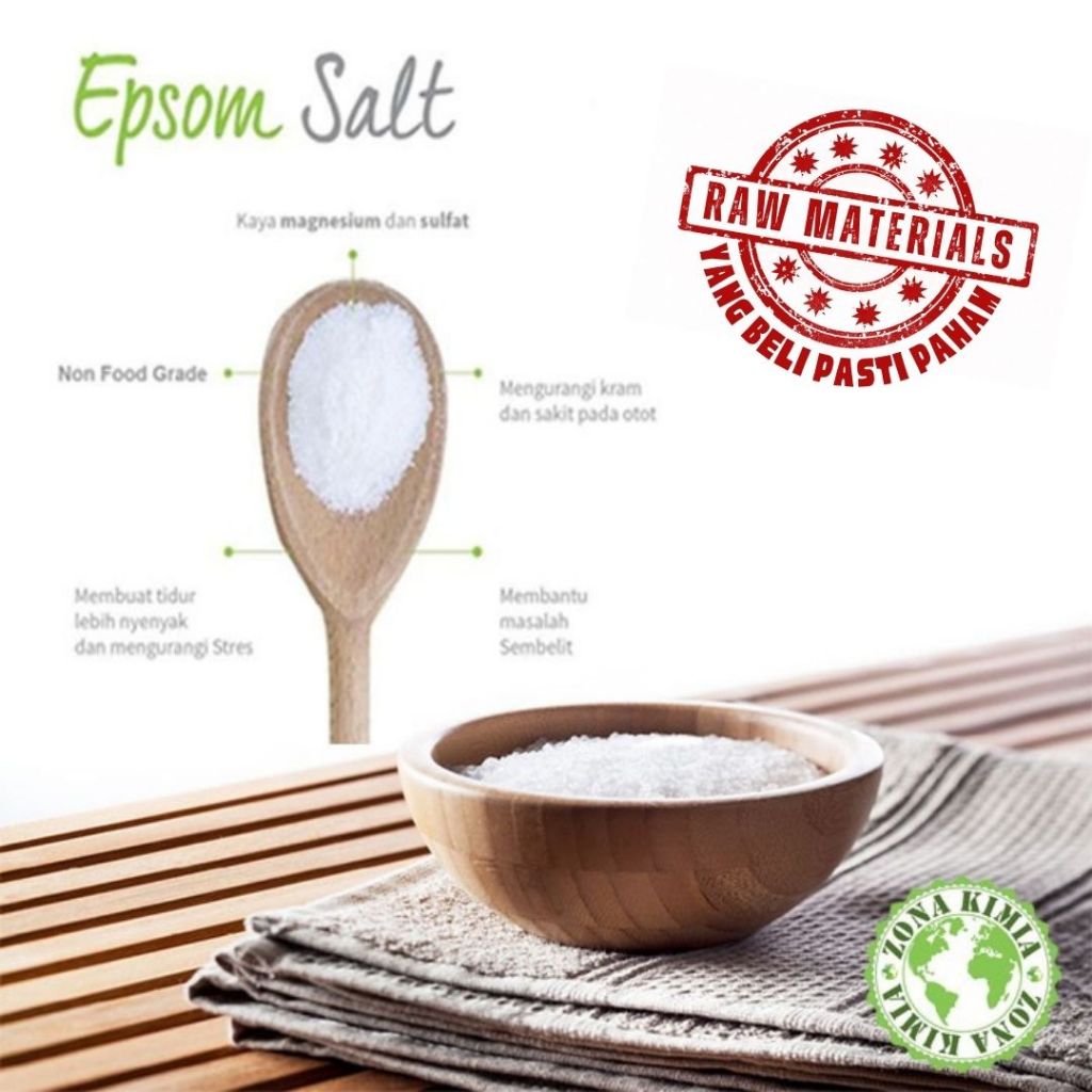 Jual Epsom Salt 1kg / Garam Epsom / Garam Inggris 1 kg Produk Asli ...