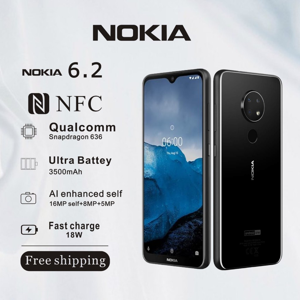 Jual Nokia 6.2 / NFC / 6.3inch layar / 4GB+64GB /nokia android 11 / garansi indonesia | Shopee ...