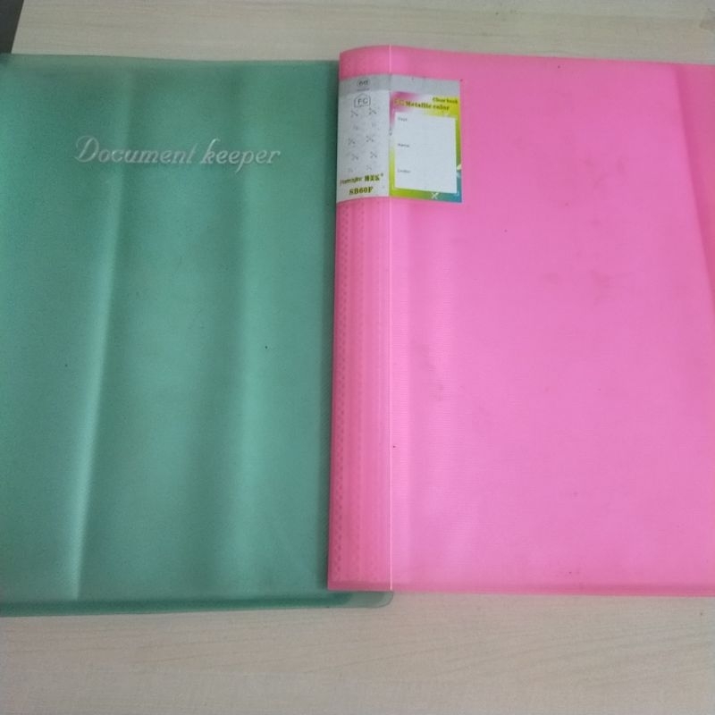 Jual clear book 60 pocket , clear book FC , folder kertas folio ...