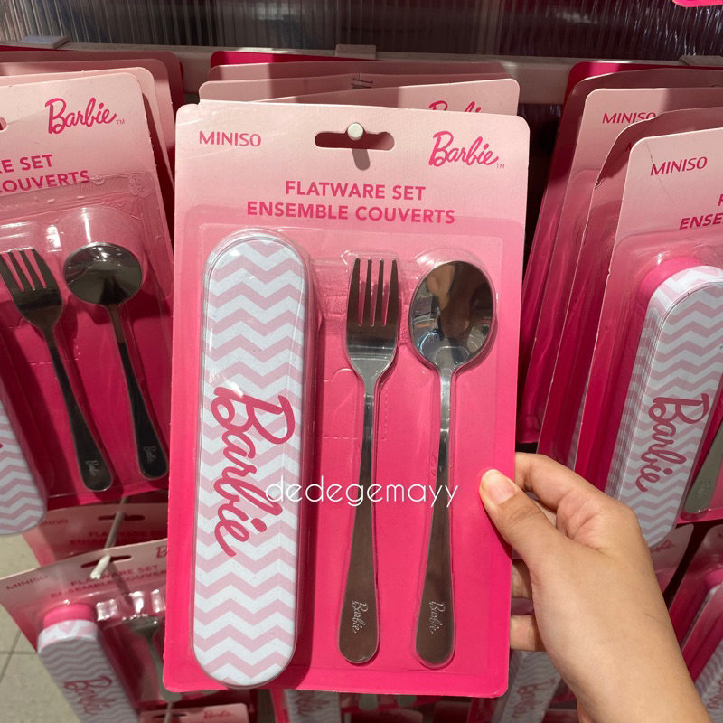 Jual Miniso x Barbie - Flatware Set / Sendok Barbie | Shopee Indonesia
