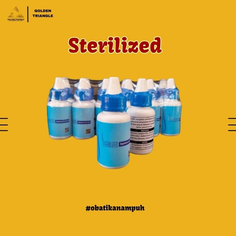Jual OBAT STERILIZED EXPERIENCE FORMULA Desinfektan ikan || obat untuk ...
