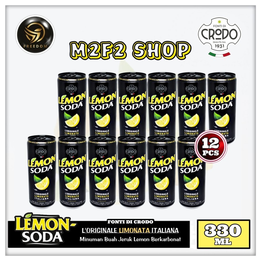 Jual Crodo Lemon Soda Limonata Italiana Can | Kaleng - 330 ml (Kemasan ...