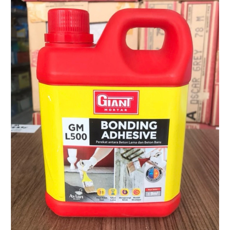Jual GIANT GM L500 BONDING ADHESIVE 900 ML / OBAT COR LEM BETON PEREKAT ...