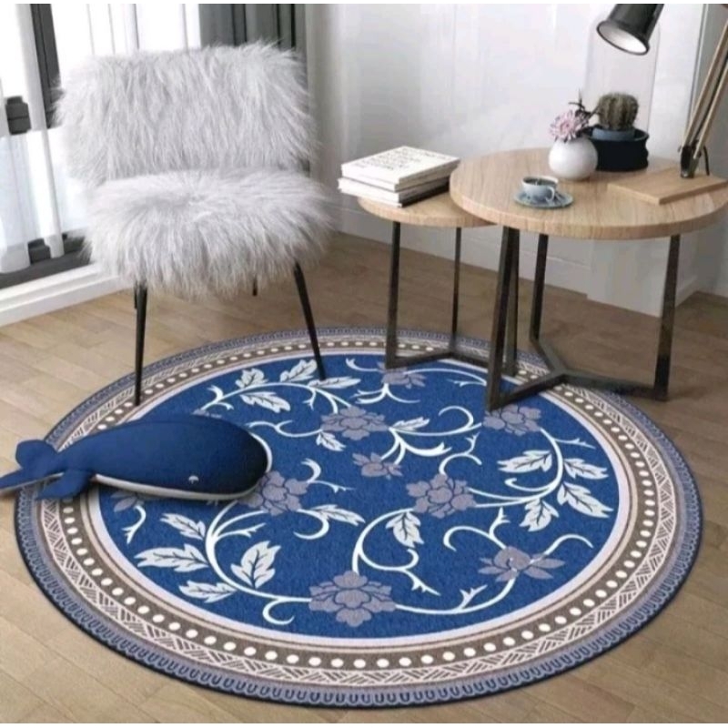 Jual karpet bulat / karpet estetik/karpet lantai | Shopee Indonesia