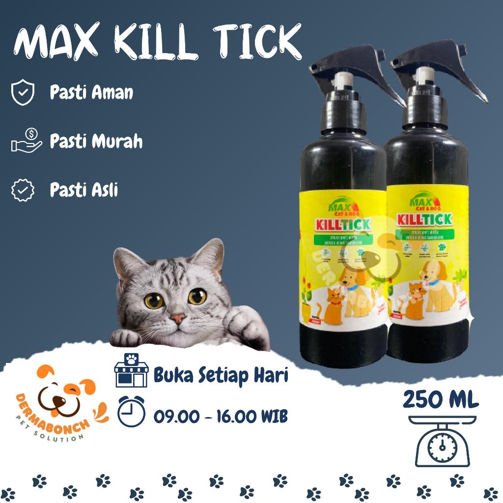 Jual Obat Spray Kutu Kucing dan Anjing Max Kill Tick 250 ml 250ml ...