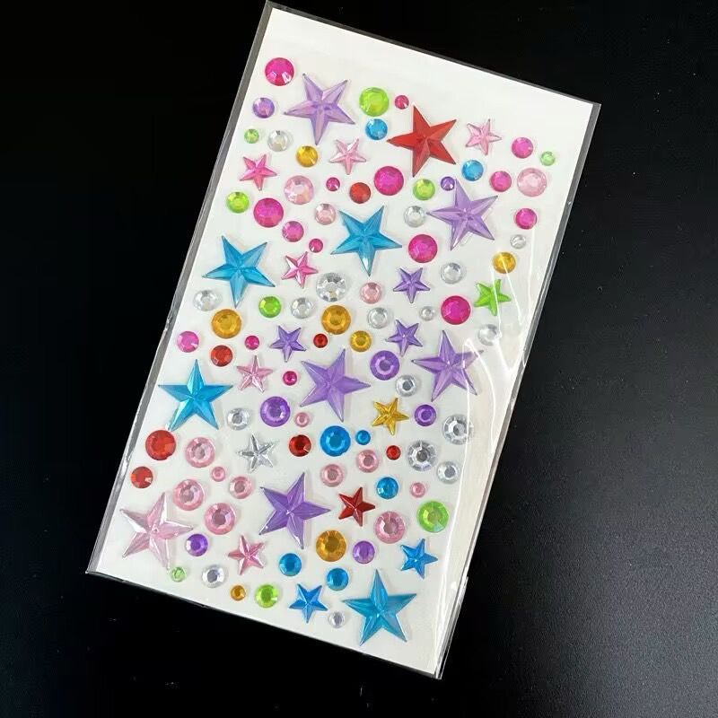 Jual Stiker kristal manik-manik stiker 3D timbul shiny | Shopee Indonesia