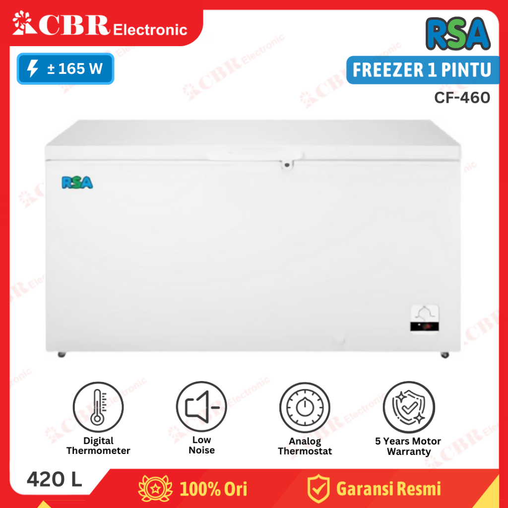 Jual FREEZER PETI - CHEST FREEZER RSA CF-460 / 420 L | Shopee Indonesia