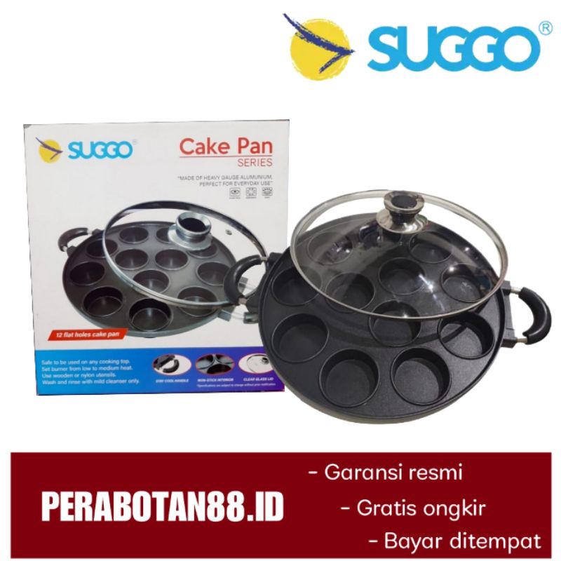 Jual Loyang kue 12 lubang datar SUGGO cetakan kue martabak mini kue ...