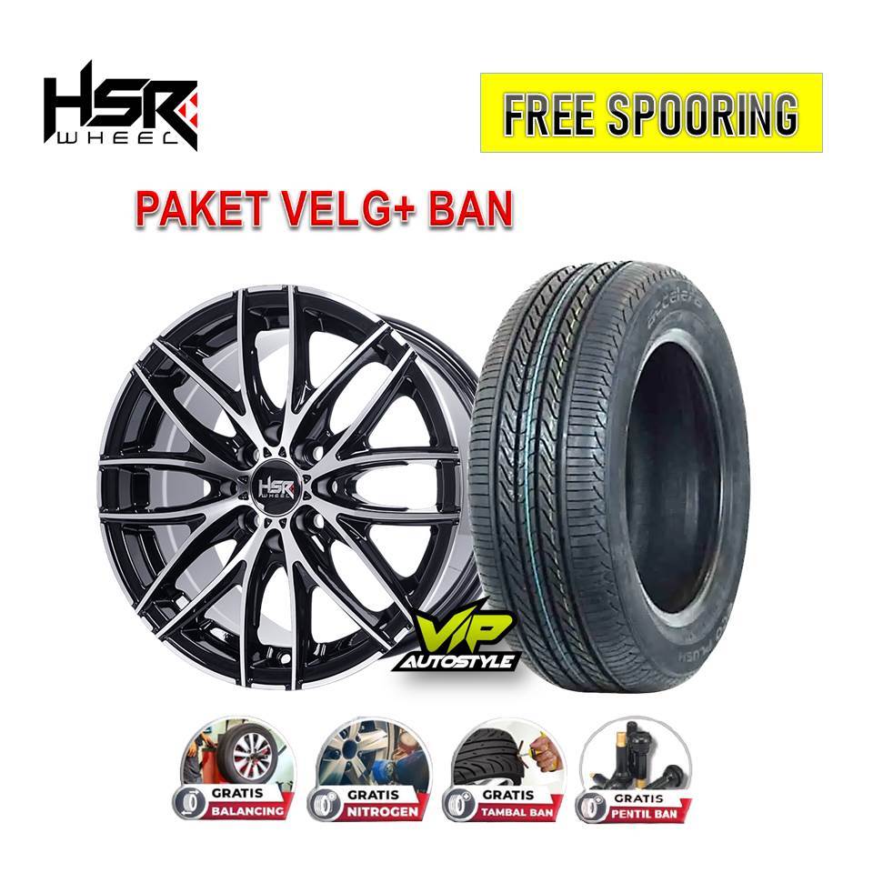 Jual Paket Velg dan ban R15 Honda Freed Avanza Xenia Mobilio type HSR ...
