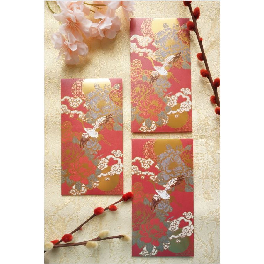 Jual Angpau Premier Design Bangau Full Foil Emas | Shopee Indonesia