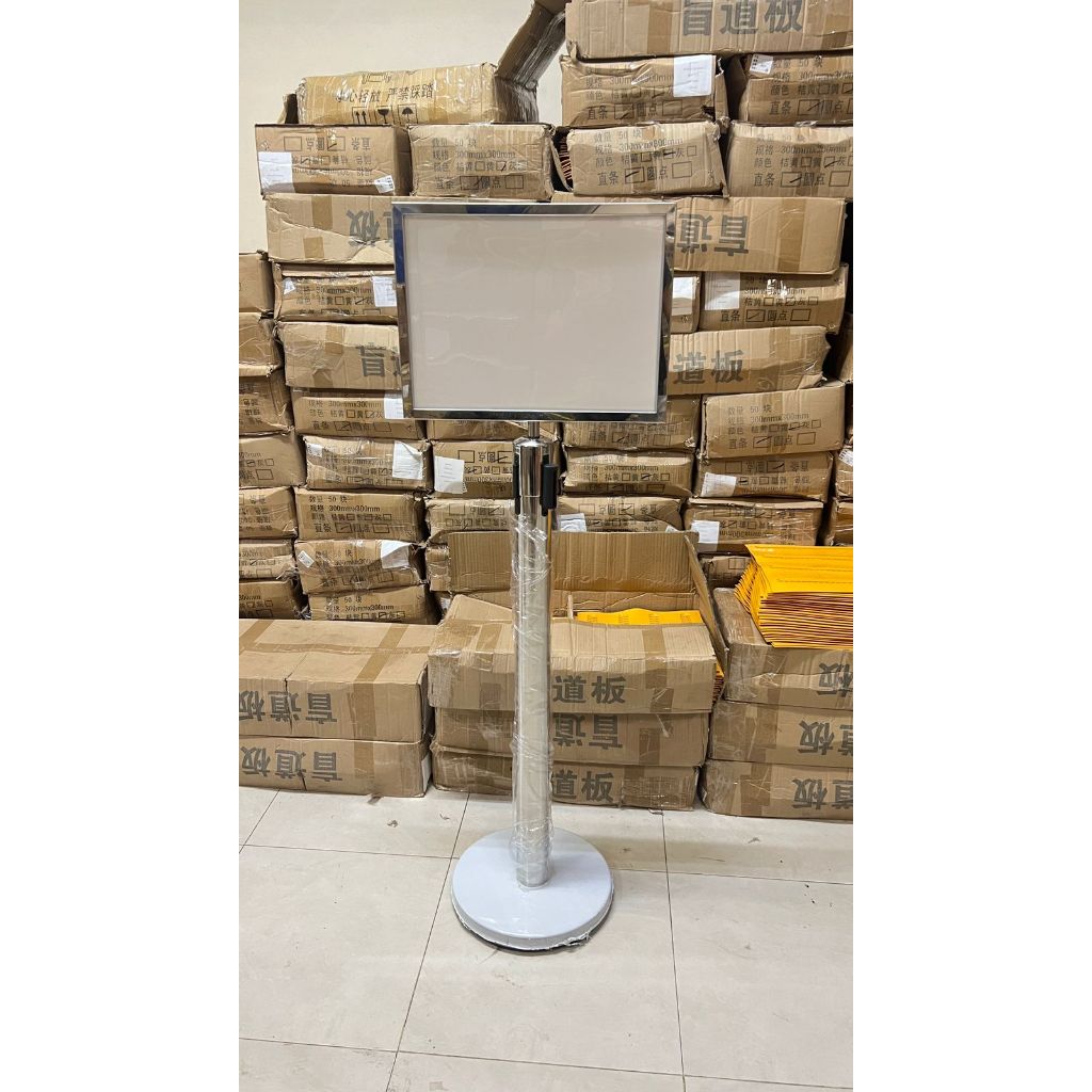 Jual Standing Sign Frame Stainless Papan Tiang Antrian | Shopee Indonesia