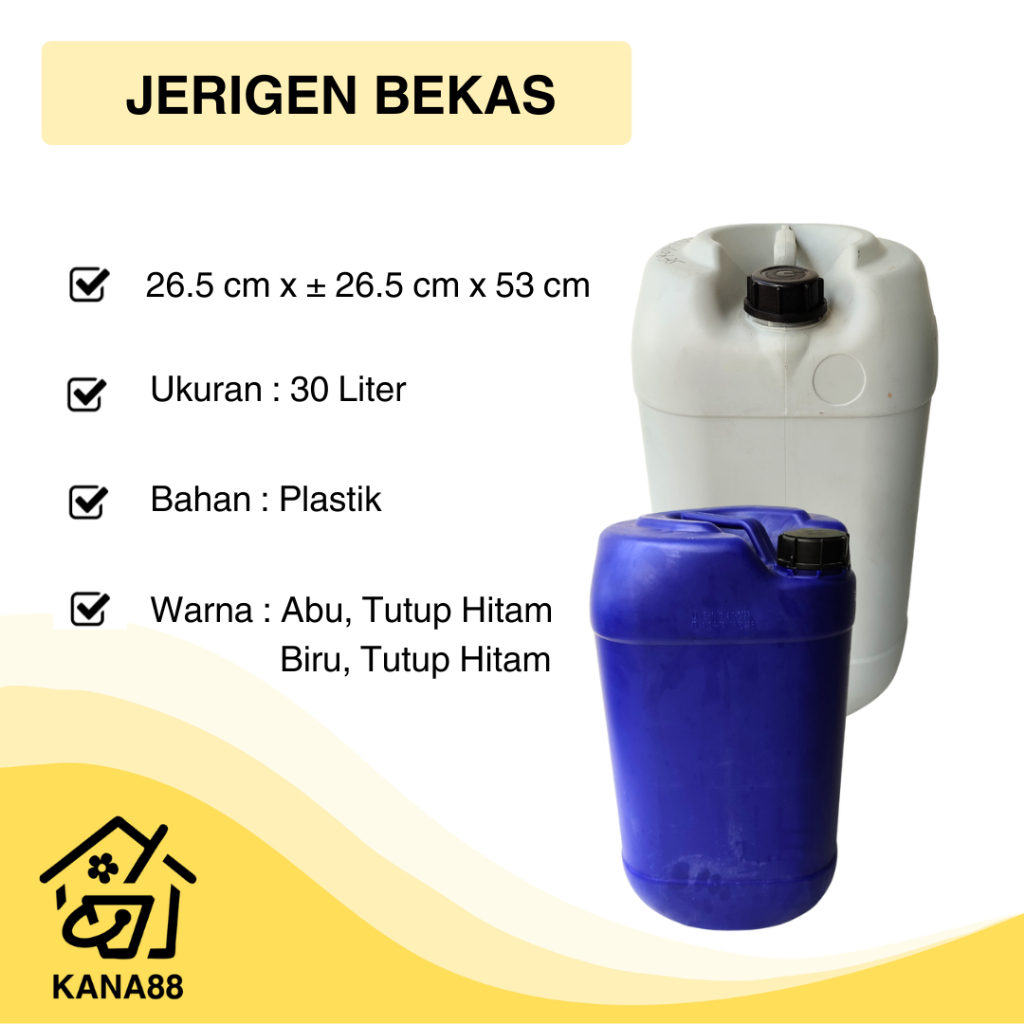 Jual Jerigen 30 Liter Terlengkap & Harga Terbaru Juni 2026 | Shopee ...