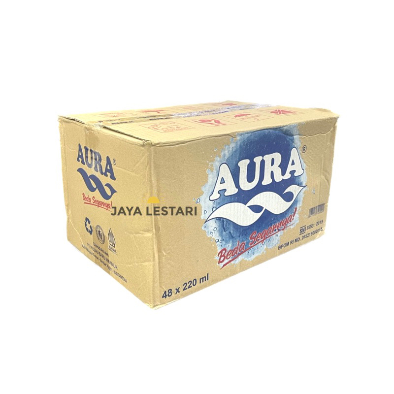 Jual Aura Gelas Air Mineral 220ml (1 Karton/48 pcs) | Shopee Indonesia