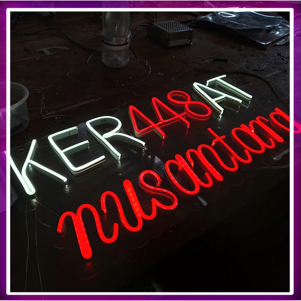 Jual Neon Flex Design Custom Ukuran 50x70cm | Shopee Indonesia