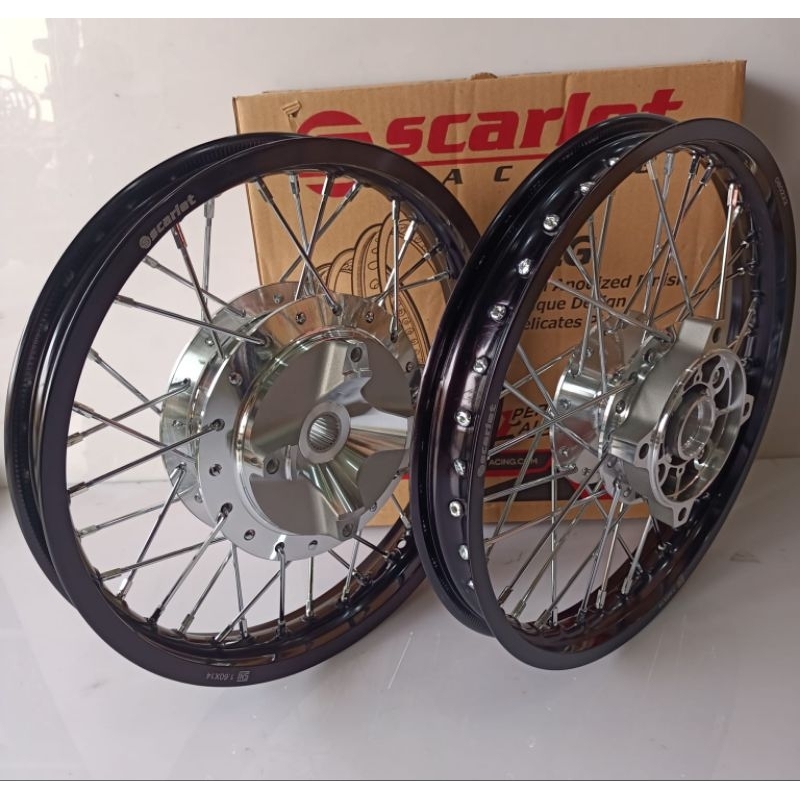 Jual VELG PAKETAN PCX 150/VELG PELEK PCX 160 SEPASANG SCARLET RING 14 ...