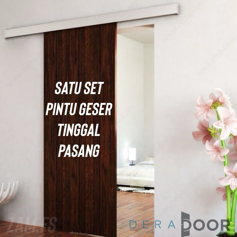 Jual Satu Set Pintu Sleding Varian Warna Coklat | Satu Set Pintu Geser ...
