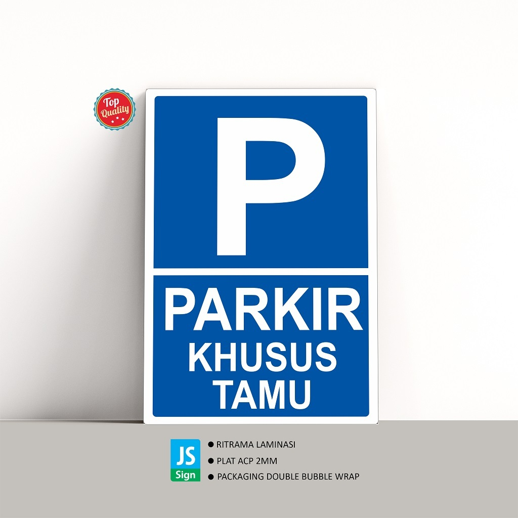Jual SAFETYSIGN K3 - PARKIR KHUSUS TAMU + PLAT 2MM | Shopee Indonesia