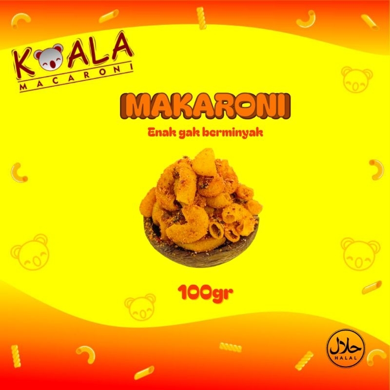Jual KOALA MACARONI MAKARONI KERING MAKARONI GORENG PEDAS 100GR ...