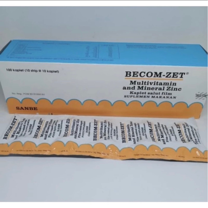 Jual Becom Zet Multivitamin 1 Box Isi 100 Tablet | Shopee Indonesia