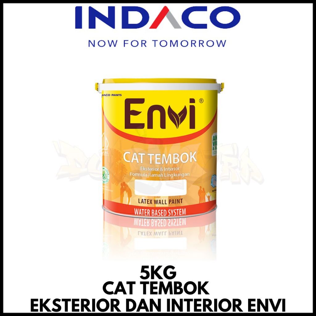 Jual Cat Tembok Eksterior dan Interior Envi Galon 5Kg Indaco | Shopee ...