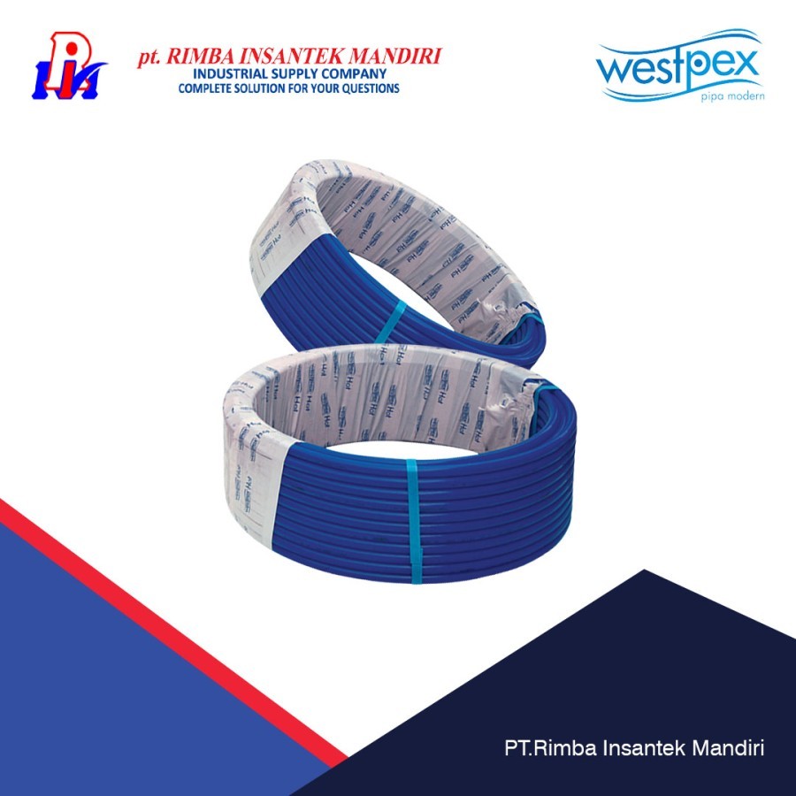 Jual Pipa Air Bersih Westpex Biru ( PEX ) 20 mm - 3/4" inch @100meter ...