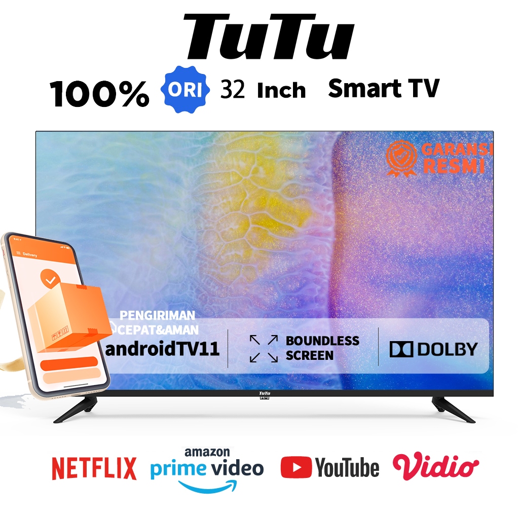 Jual TUTU 32 inch LED TV digital 32 inch smart tv 32 inch Dolby Audio ...