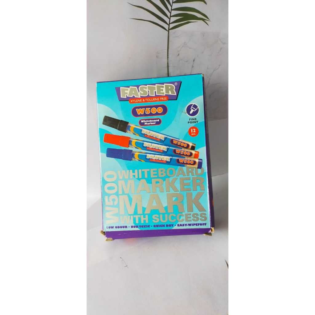 Jual SPIDOL FASTER WHITE BOARD W500 | Spidol Papan Tulis Faster ...