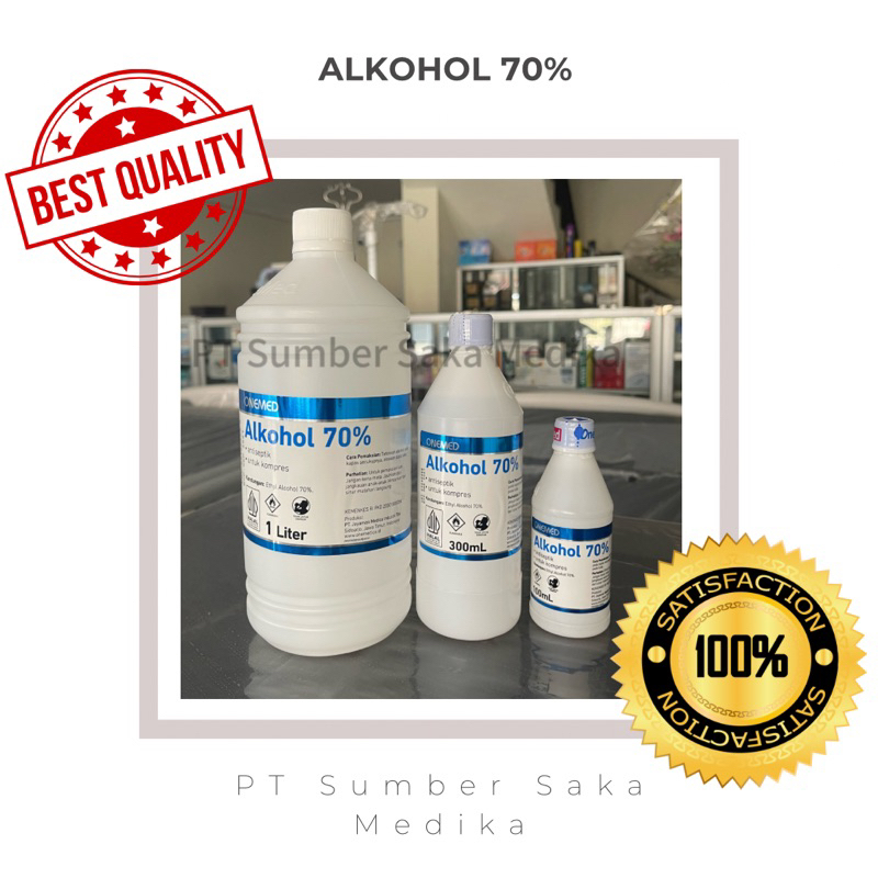 Jual Alkohol Onemed 70% 100ml 300 ml 1 liter / alcohol ONEMED MURAH ...