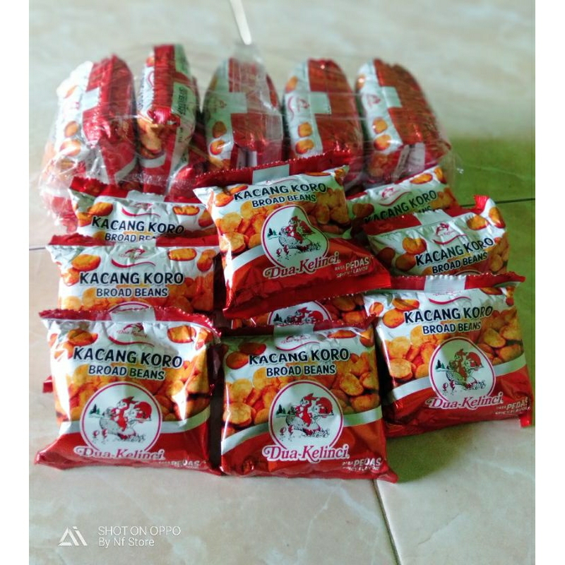 Jual Kacang Koro Pedas Dua Kelinci 14gr Renceng 10pcs Snack Makanan ...