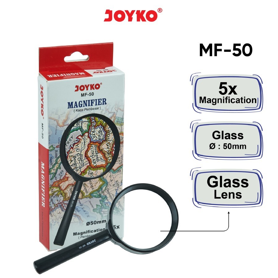 Jual Kaca Pembesar / Magnifying Glass / Lup / Magnifier Joy Art MF-50 ...