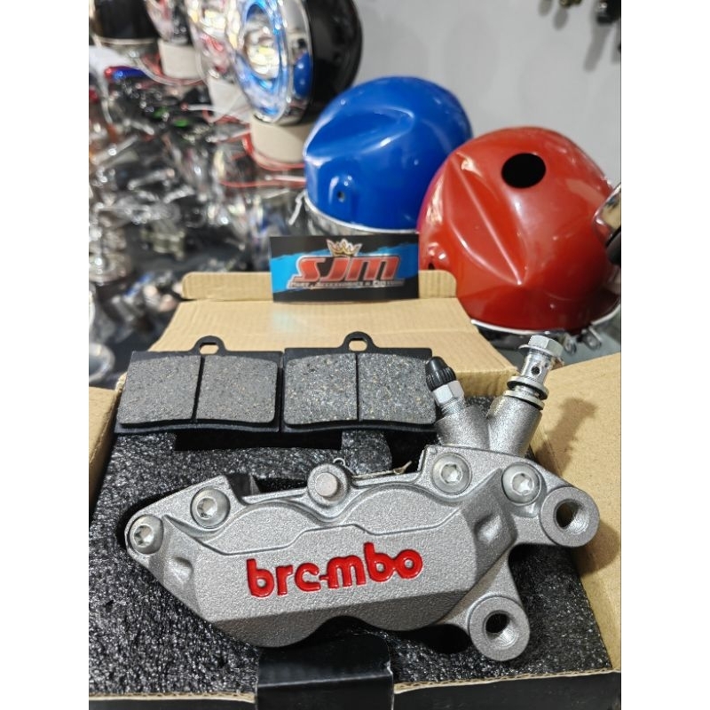 Jual Kaliper Depan Brembo Axial 4 Piston Free Kampas Rem Cadangan | Shopee Indonesia