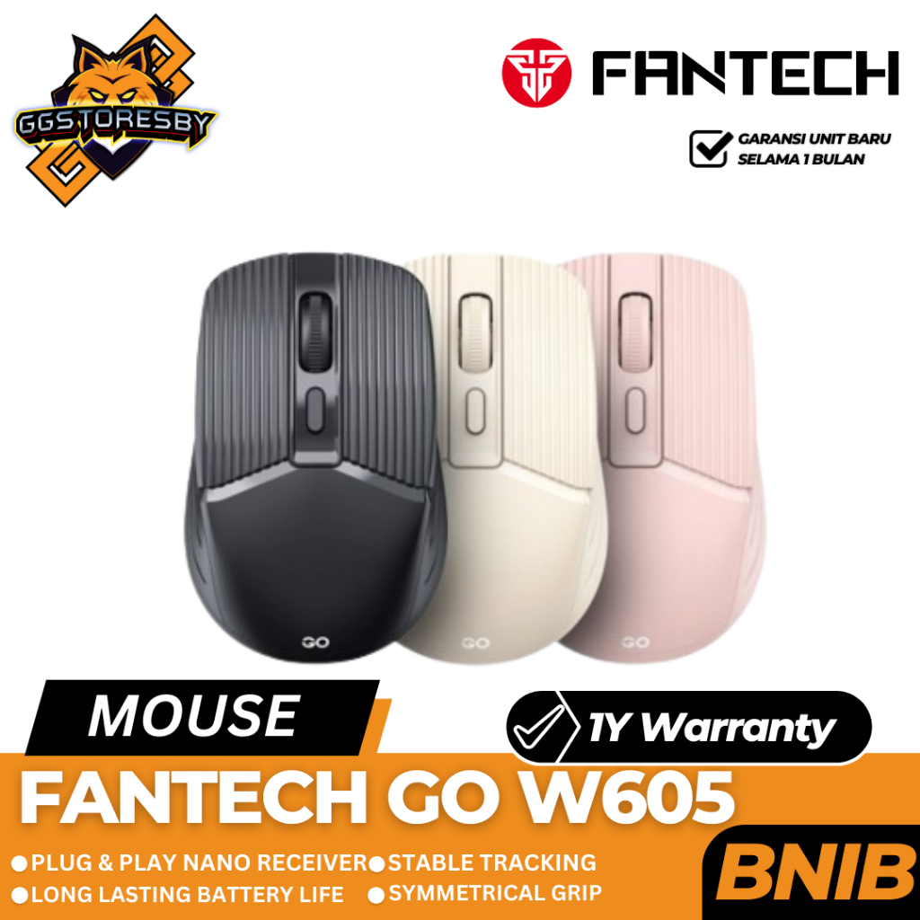 Jual FANTECH GO W605 OFFICE WIRELESS Mouse | Shopee Indonesia