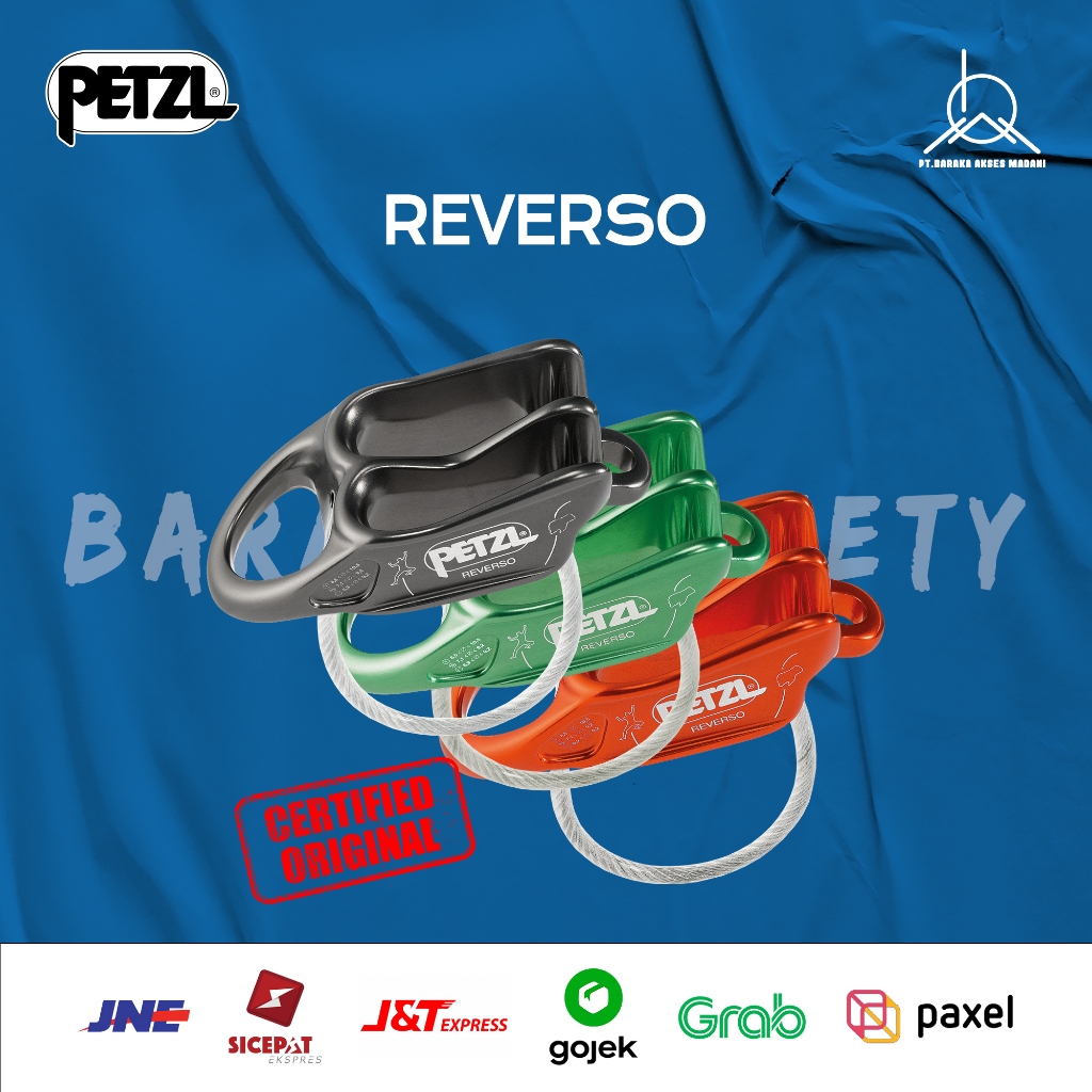 Jual PETZL REVERSO Versatile, Lightweight Belay Device for Professional ...