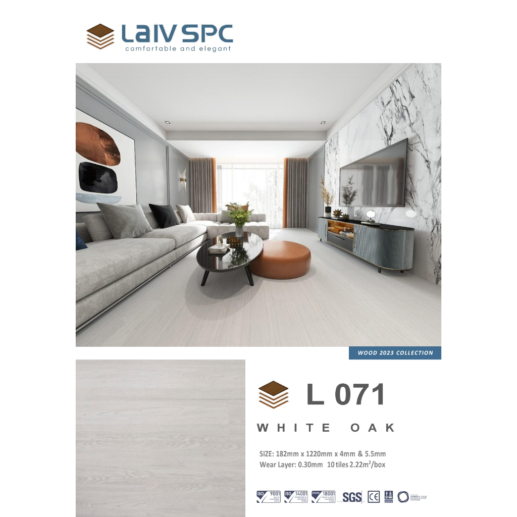 Jual SPC LAIV SPC Flooring Marvel Purecore+ Marvel / Lantai SPC 5mm ...