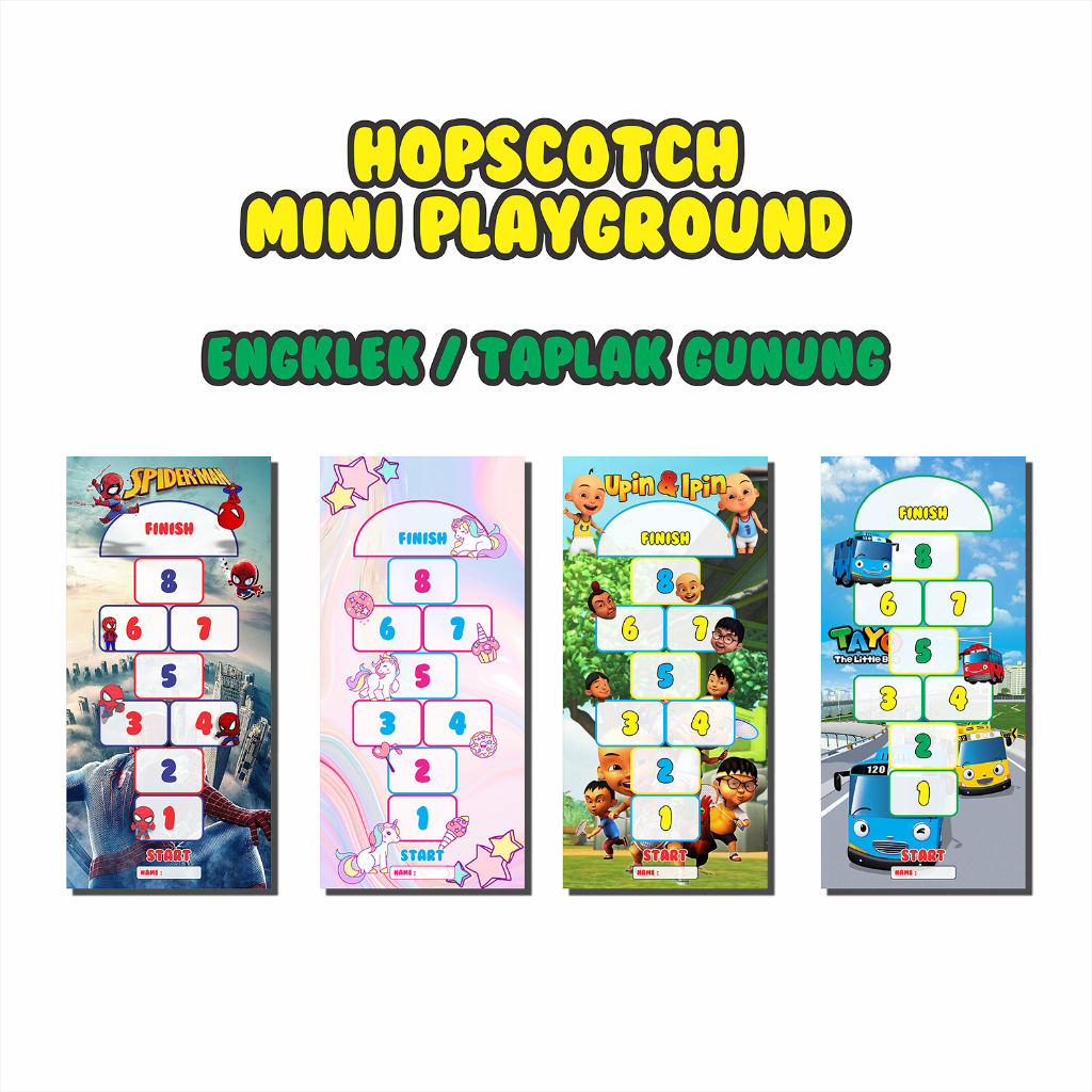 Jual Engklek Jumbo Modern HOPSCOTCH Karpet Motorik Anak edukatif ...