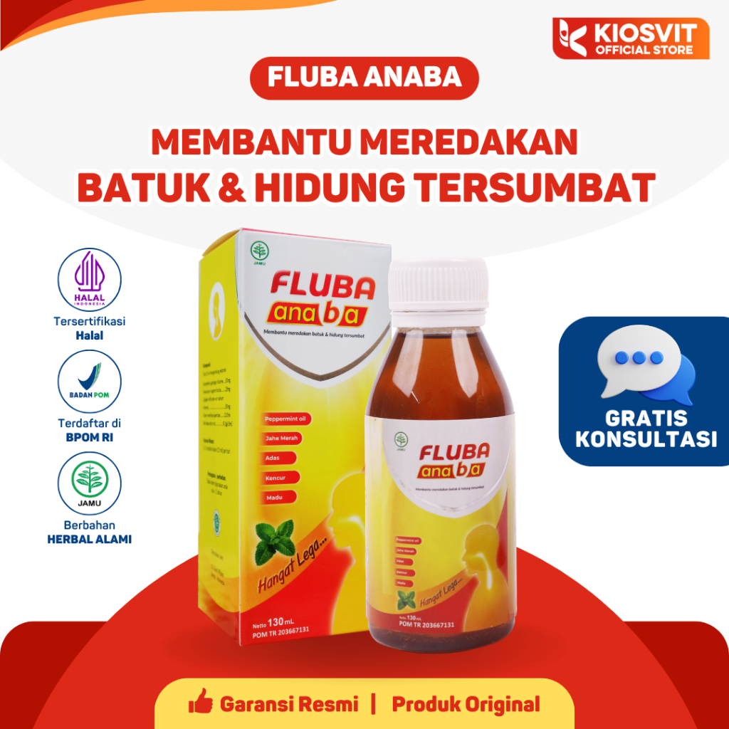 Jual FLUBA ANABA Madu Herbal Membantu Meredakan Batuk dan Hidung ...