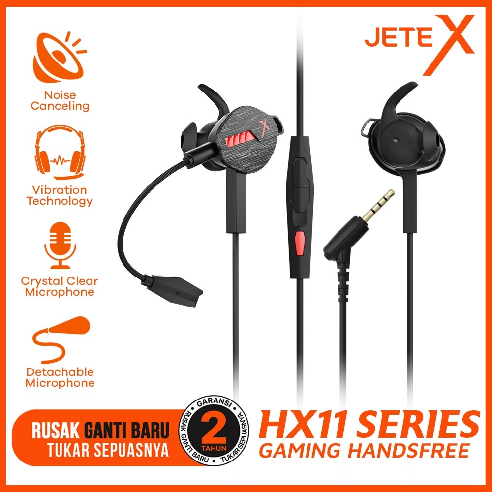 Jual Headset Gaming JETEX HX11 Premium Earphone Gaming Mic With ...