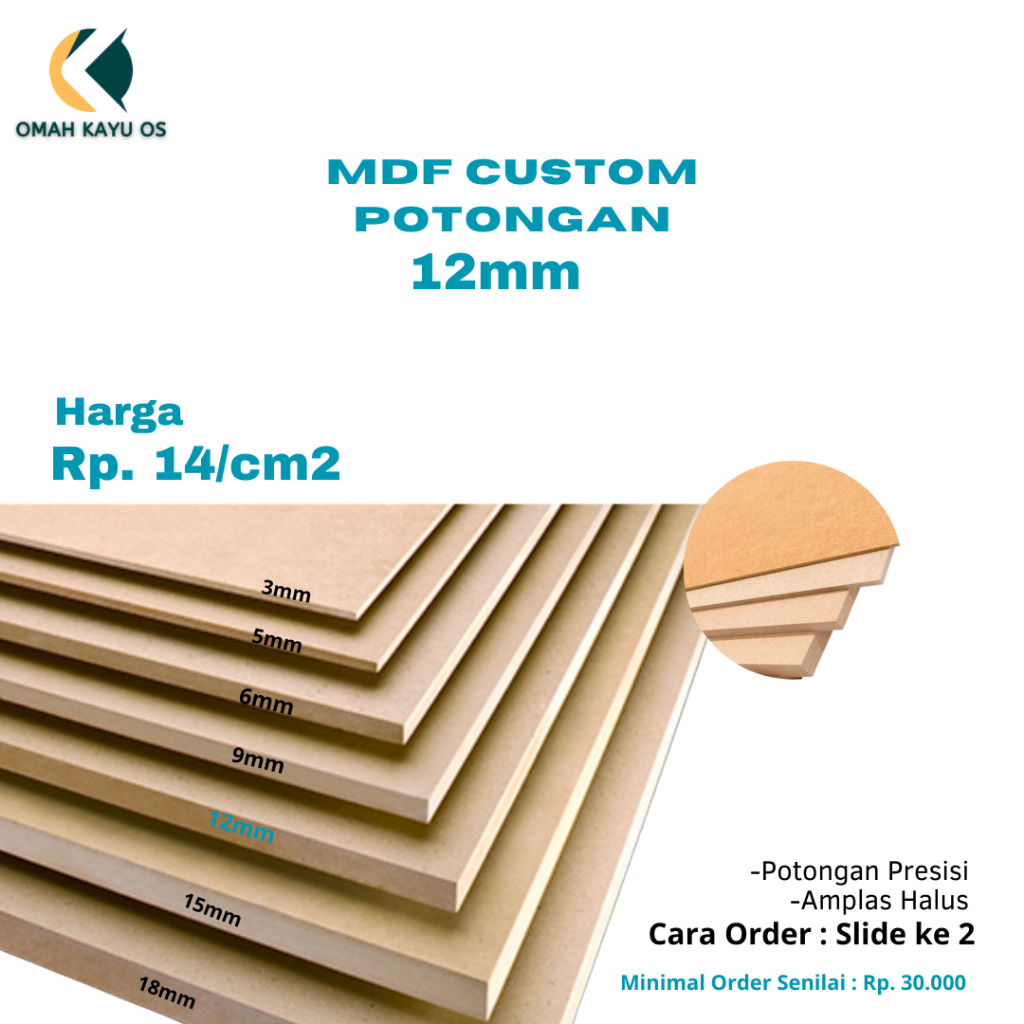 Jual Mdf Board Mdf Coklat Papan Mdf Potongan Custom tebal 12mm | Shopee ...